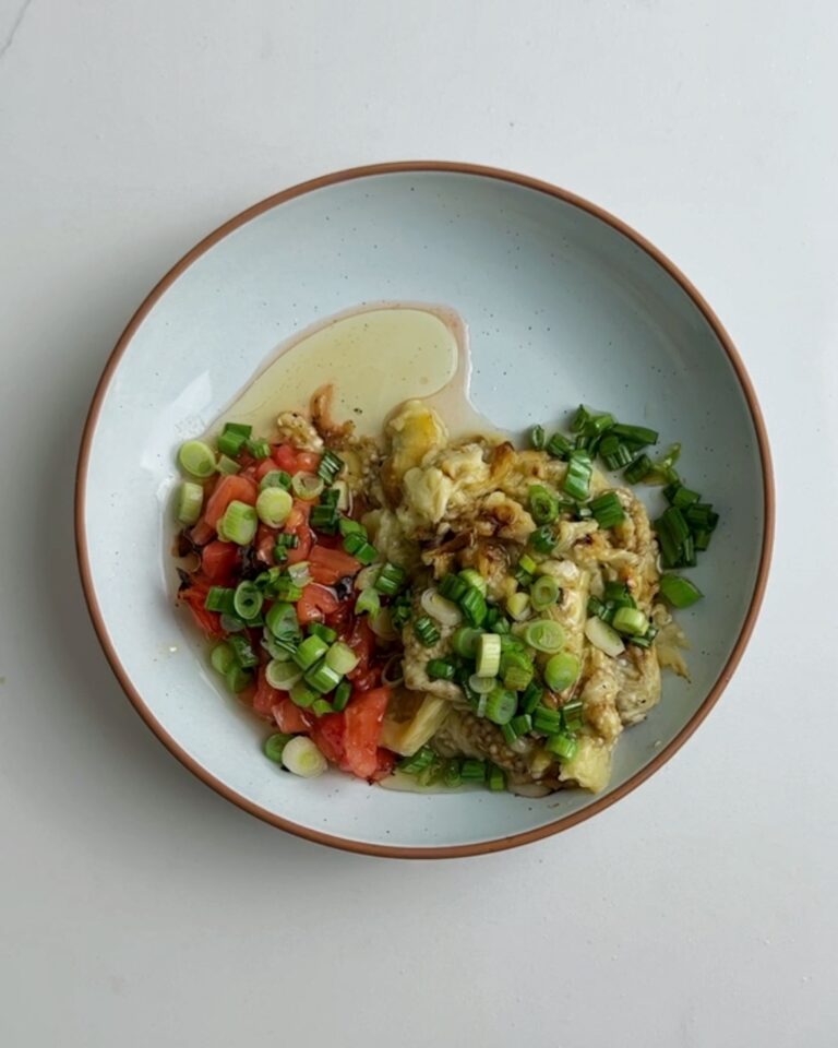 Baigan Choka or Roasted Eggplant - Metemgee