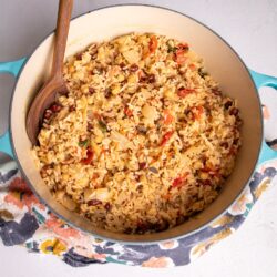 Vegetarian Three Bean Cook-up Rice - Metemgee