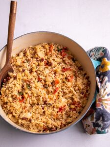 Vegetarian Three Bean Cook-up Rice - Metemgee