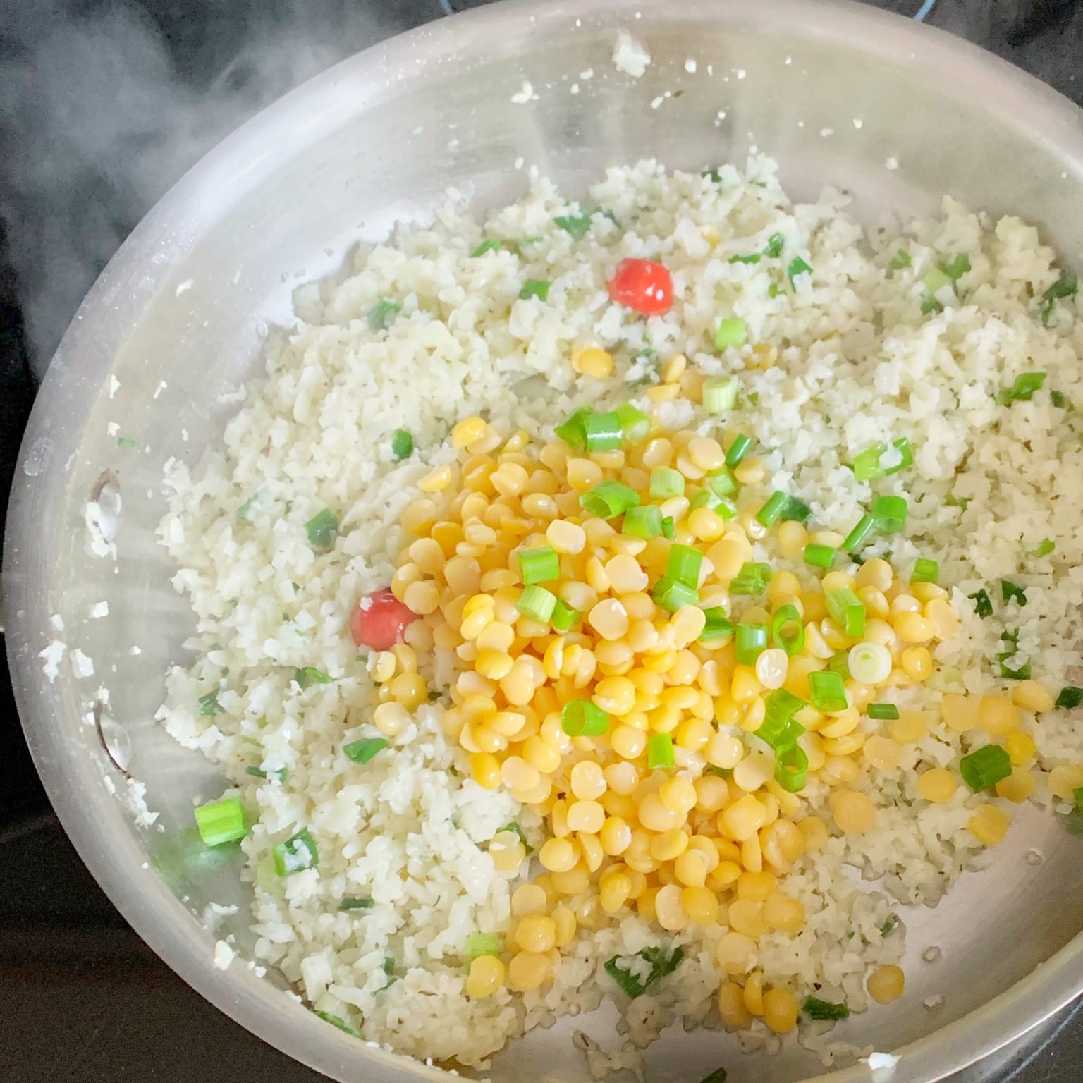 Cauliflower Rice and Split Peas - Metemgee