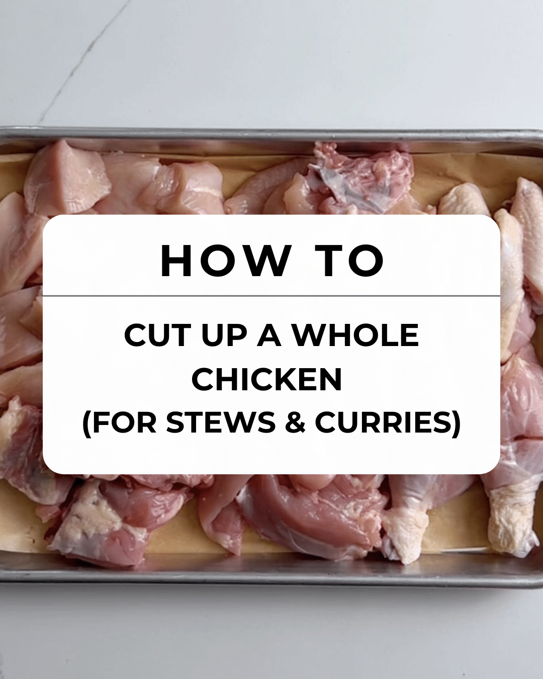 How to Cut up a Whole Chicken - Metemgee