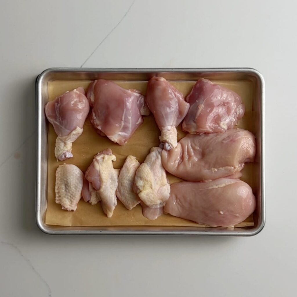 How to Break Down a Whole Chicken - Metemgee