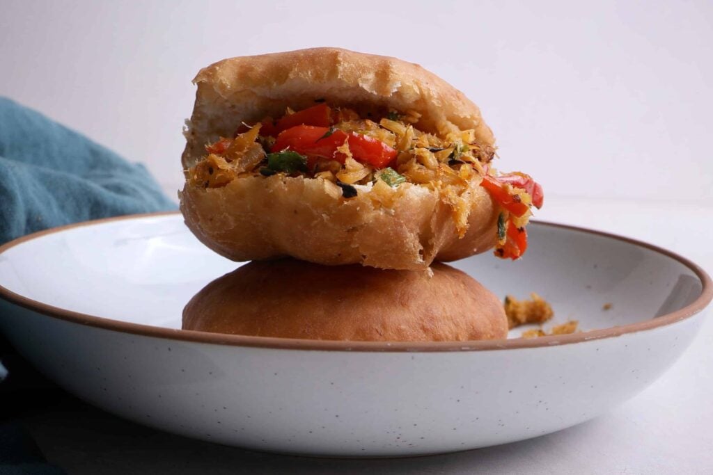 Soft & Fluffy Bake and Saltfish - Metemgee