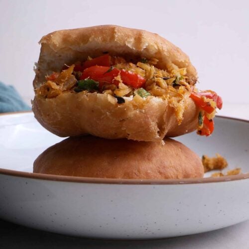 Soft & Fluffy Bake and Saltfish - Metemgee
