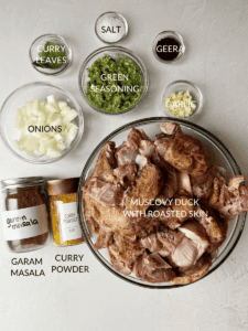 Guyanese Duck Curry - Metemgee