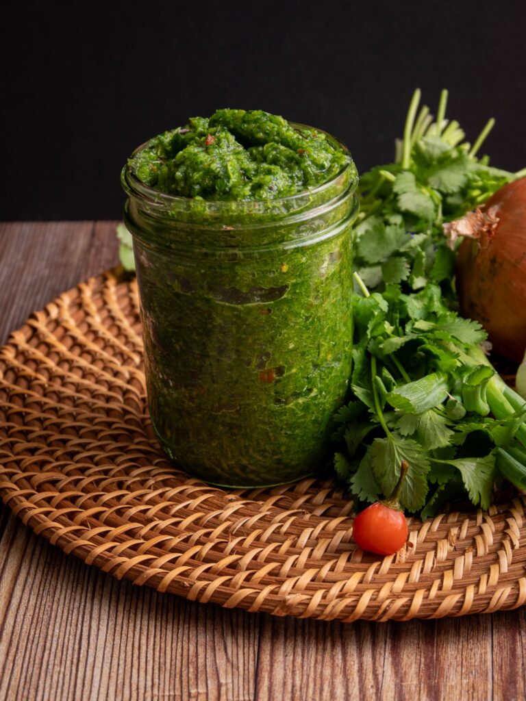 Easy Caribbean Green Seasoning - Metemgee